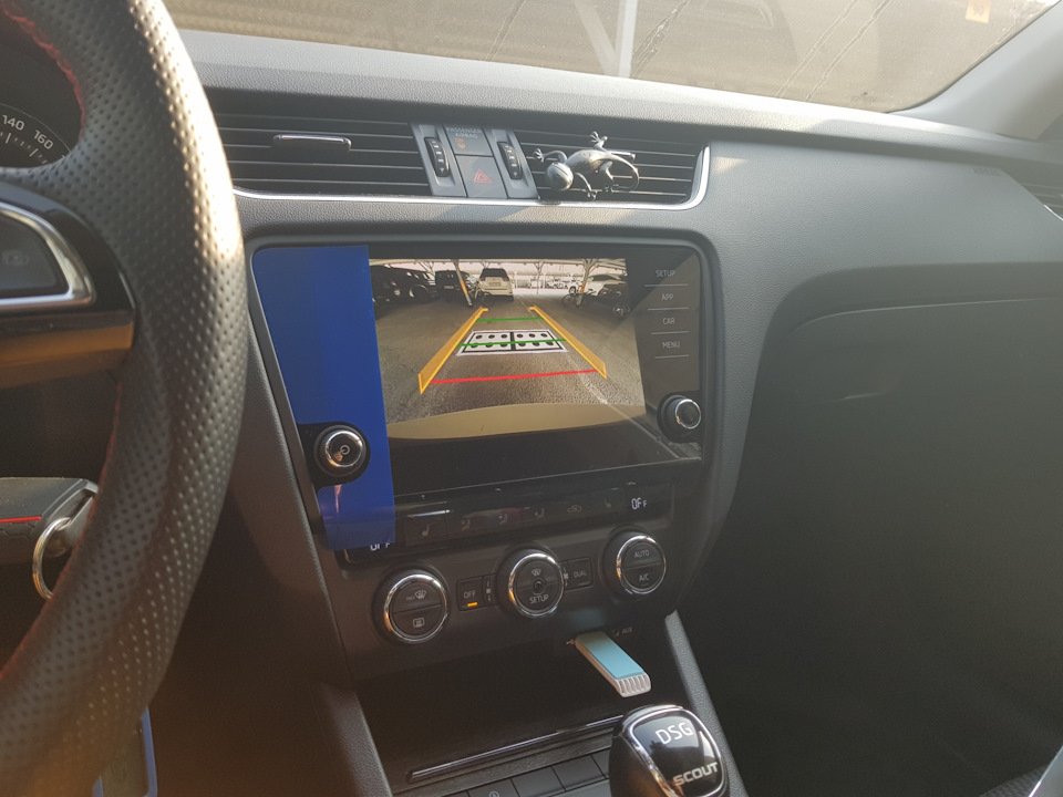 Калибровка камеры заднего вида — Skoda Octavia Scout A7 Mk3, 1,8 л ...