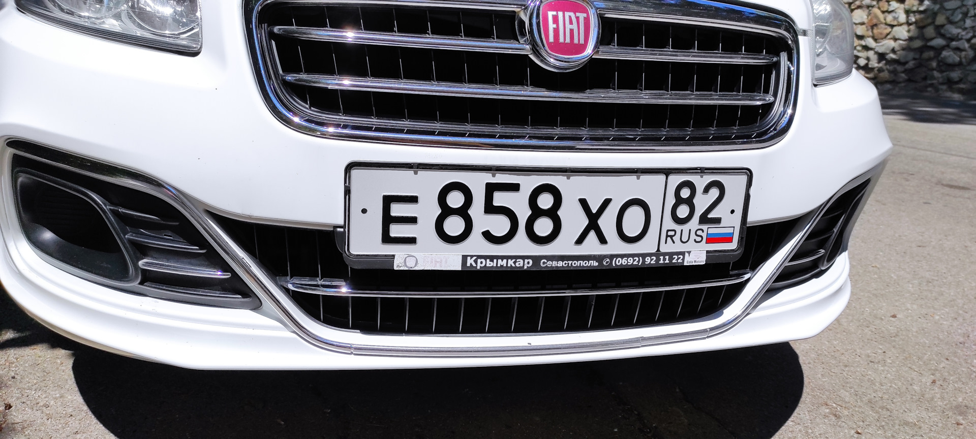 Молдинги на бампер и колпачки на диски. — FIAT Linea, 1,4 л., 2013 года ...
