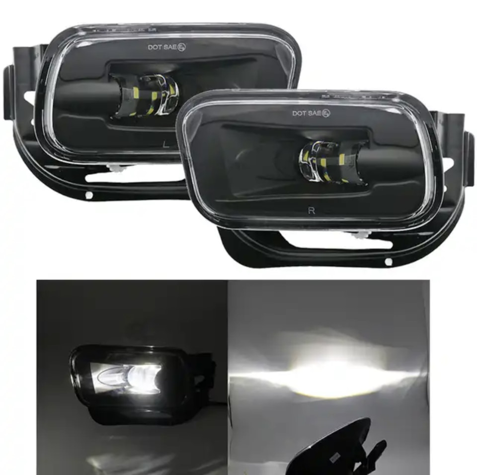 Противотуманки ПТФ LED (AliExpress tuning) — Dodge Ram, 5,7 л, 2010 ...