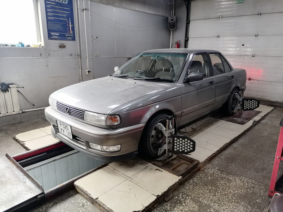 Развал-Схождение, дубль третий — Nissan Sunny (B13), 2 л, 1991 года ...