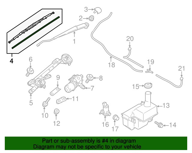 8250A173 Щетка стеклоочистителя Mitsubishi | Запчасти на DRIVE2