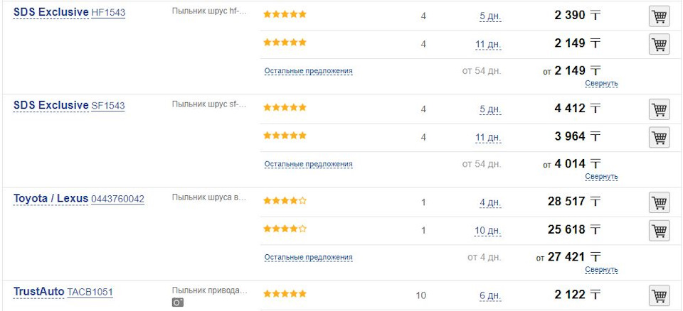 0443760042 Пыльник шруса TOYOTA LEXUS | Запчасти на DRIVE2