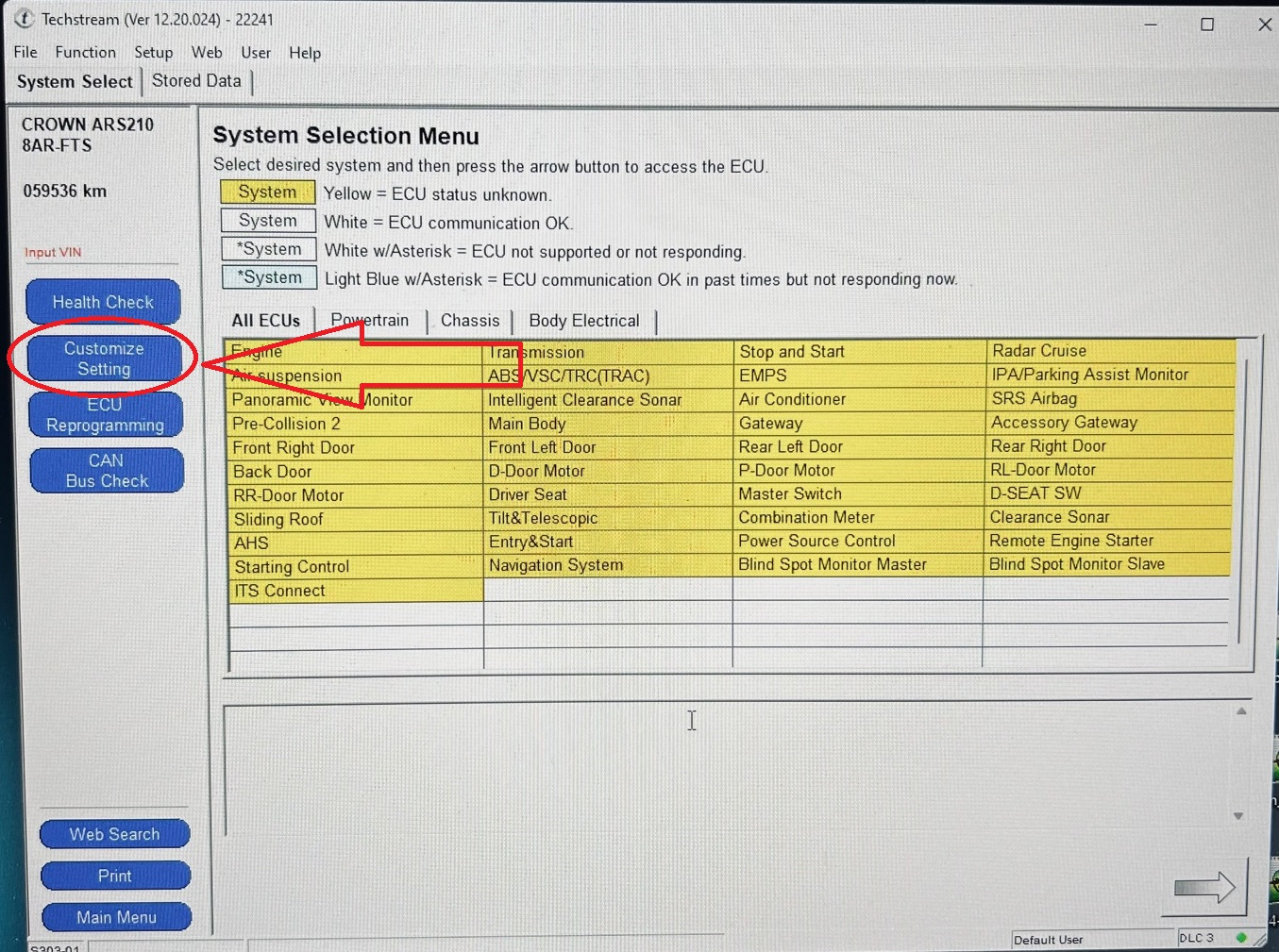 CONNECT TECHSTREAM — Toyota Crown (S210), 2 л, 2016 года | тюнинг | DRIVE2