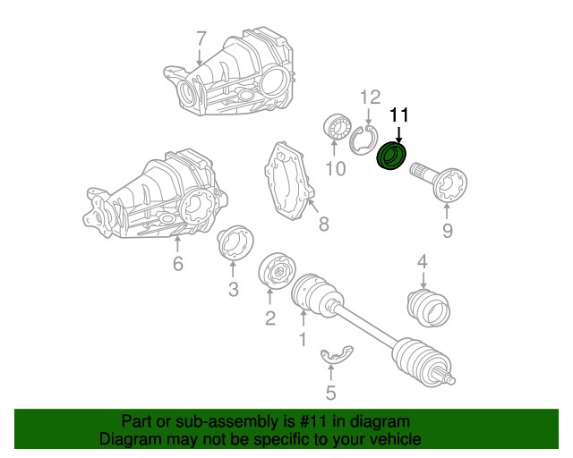 A2109970040 Кольцо уплотнительное картера моста Mercedes | Запчасти на ...