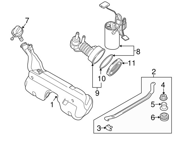 16117197690 Ремкомпл.топл.фильтра с регулятор.давл. BMW | Запчасти на ...