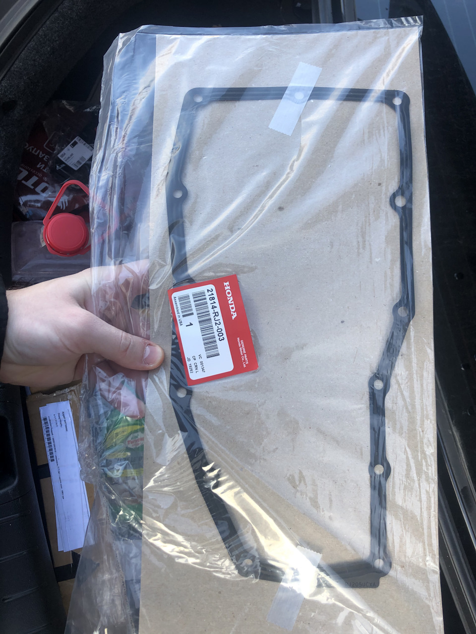 21814RJ2003 Прокладка поддона вариатора Honda Jazz/Civic/CR-V Honda ...
