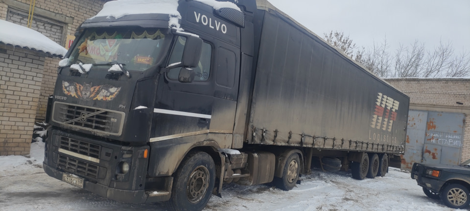 Замена передней резины на тягаче. — Volvo fh, 9,9 л, 2006 года | шины ...