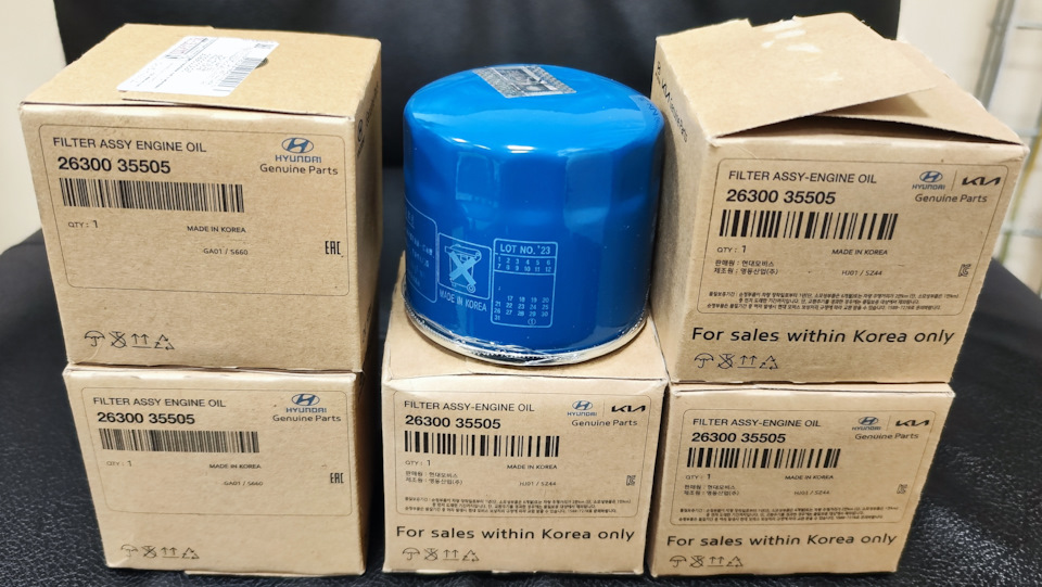 Разведпризнаки и портфолио подлинного масленого фильтра Hyundai/KIA ...