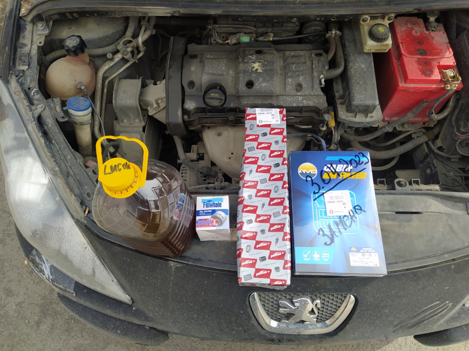 Очередное то после зимы — Peugeot 307, 1,6 л, 2006 года | плановое ТО ...