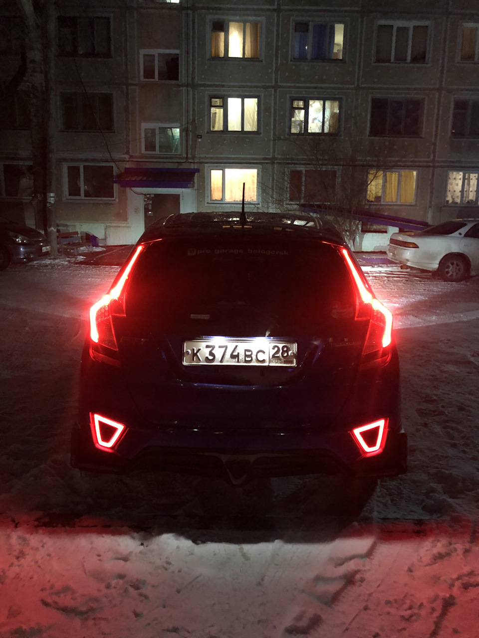 Задние «катафоты» в бампер. — Honda Fit (3G), 1,5 л, 2014 года | тюнинг ...