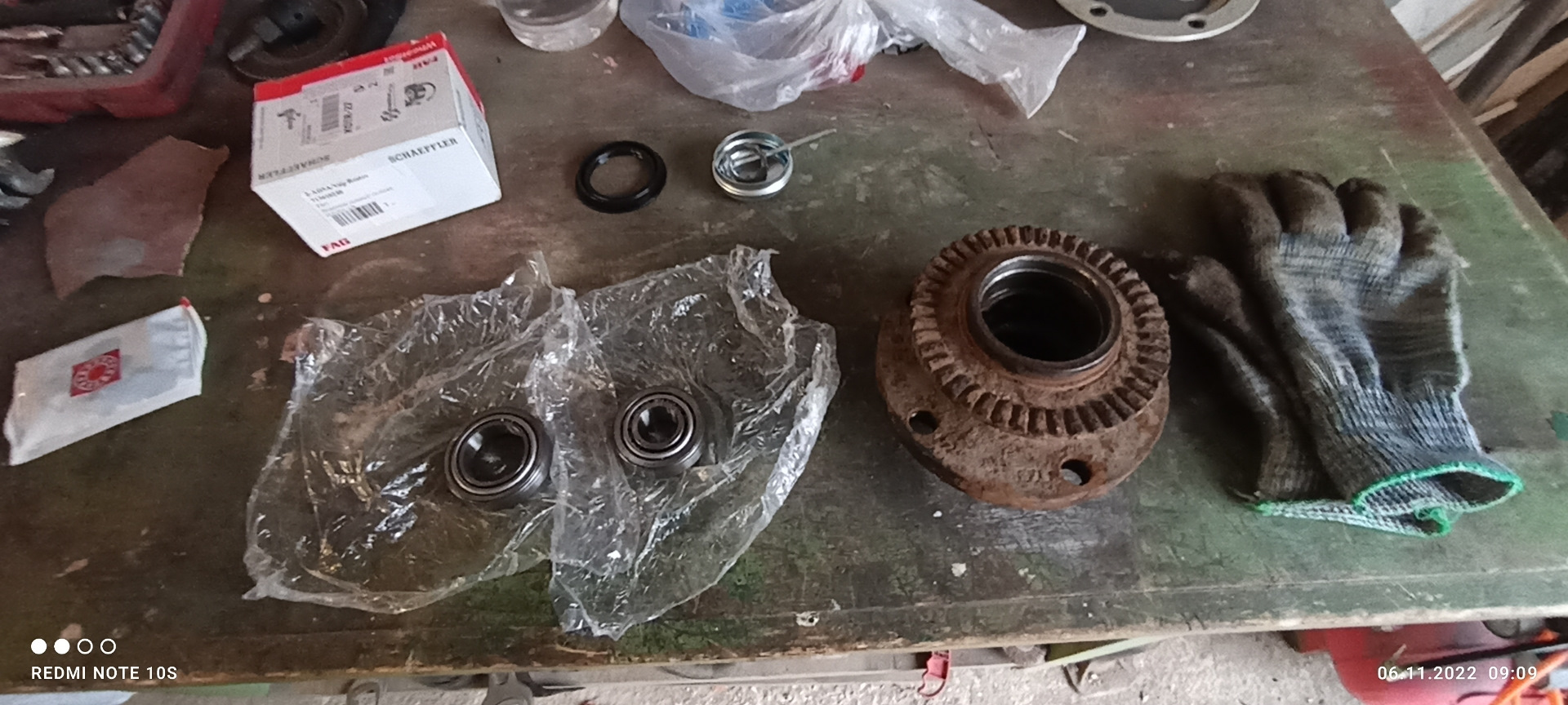 Задний ступичный подшипник(комплект). — Audi 100 (C4), 2,3 л, 1991 года ...