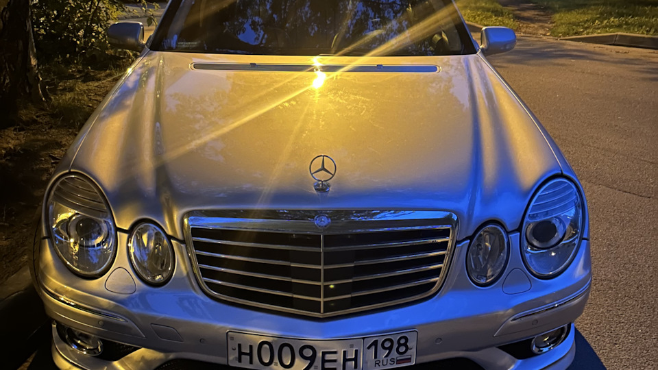 Задний бампер — Mercedes-Benz E-class (W211), 4 л, 2006 года | кузовной ремонт | DRIVE2