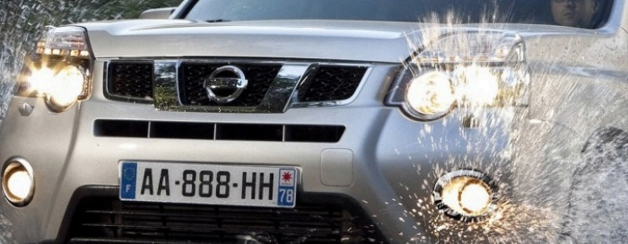 Передние фары на Nissan X-Trail T31 — Nissan X-Trail II (t31), 2 л ...