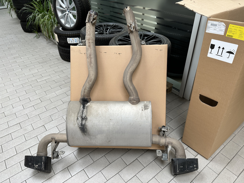 Замена глушителя — BMW X3 (G01), 3 л, 2021 года | визит на сервис | DRIVE2