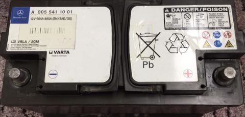 A0055411001 Стартерная аккумуляторная батарея Mercedes | Запчасти на DRIVE2