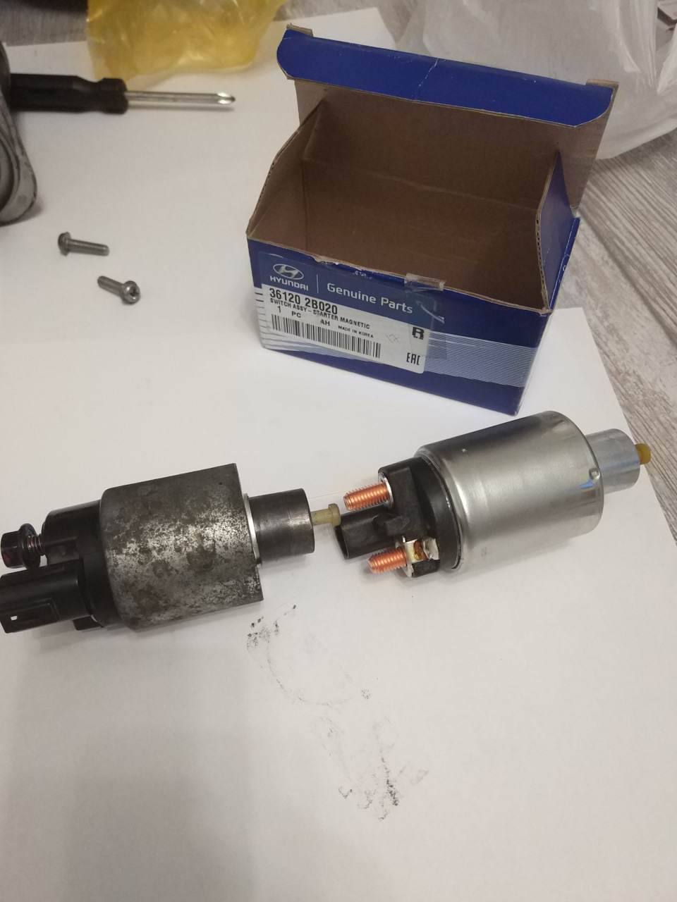 361202B020 ВТЯГИВАЮЩЕ-ПУСКОВОЕ УСТРОЙСТВО СТАРТЕРА KIA HYUNDAI ...