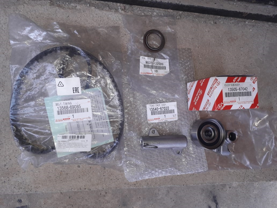 Плановая замена ремня ГРМ 344000км. — Toyota Land Cruiser Prado 90 ...