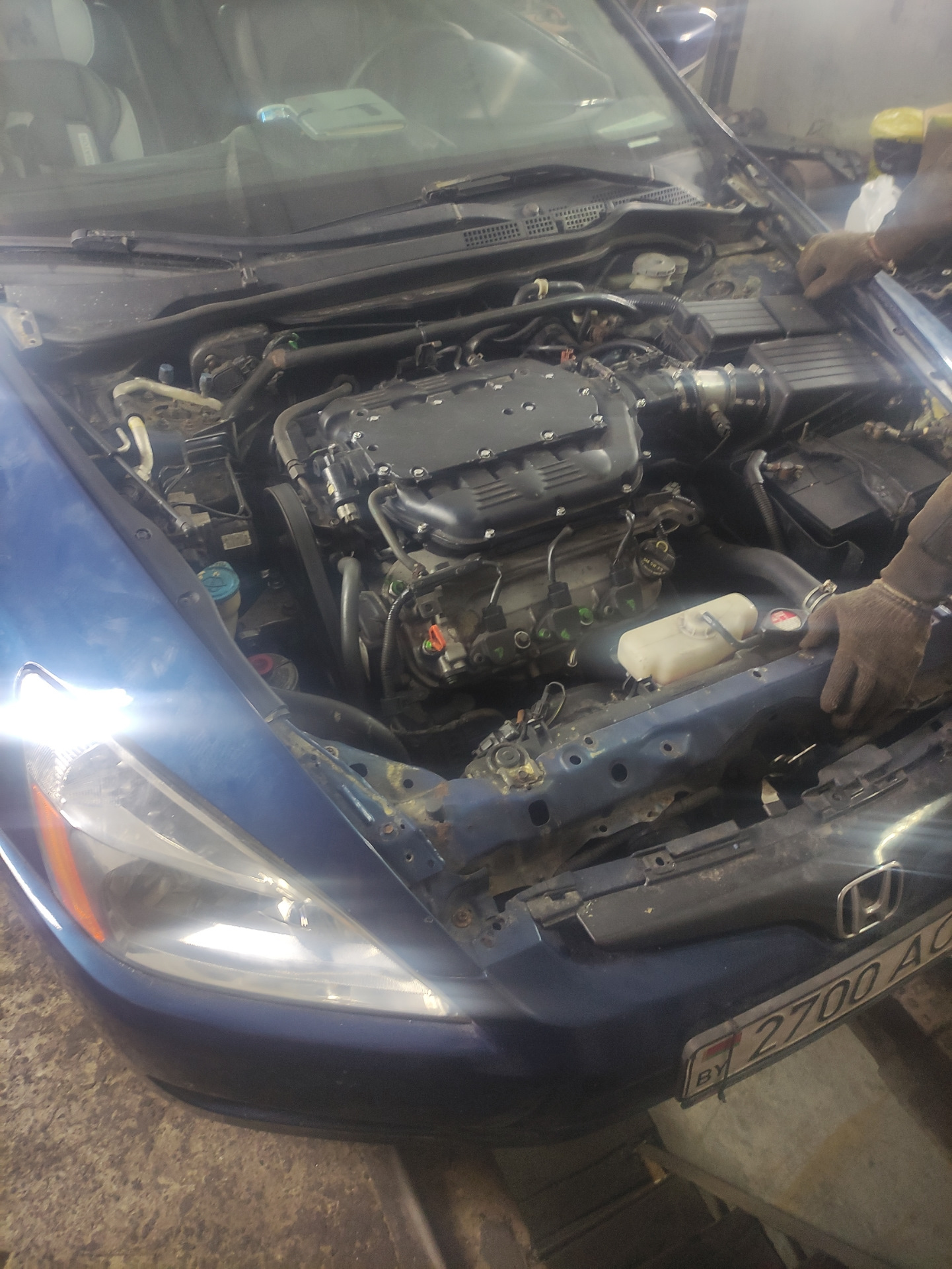 Замена J30A4 на J32A3 — Honda Accord Coupe (7G), 3 л, 2004 года ...