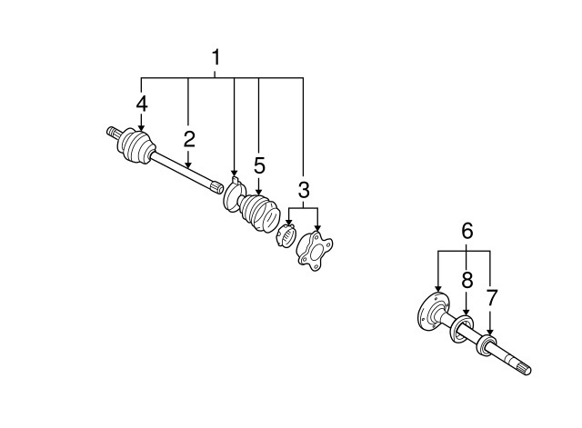 MR528641 Шрус наружный с ABS, комплект Mitsubishi | Запчасти на DRIVE2