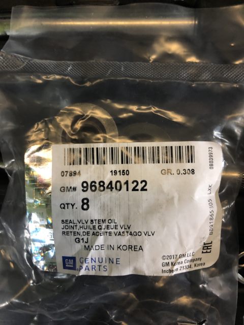 96840122 Колпачок маслосъемный / Daewoo Chevrolet Aveo, Lacetti, Cruze ...