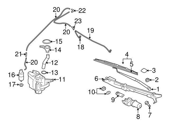 8265A083 Форсунка омывателя Mitsubishi | Запчасти на DRIVE2