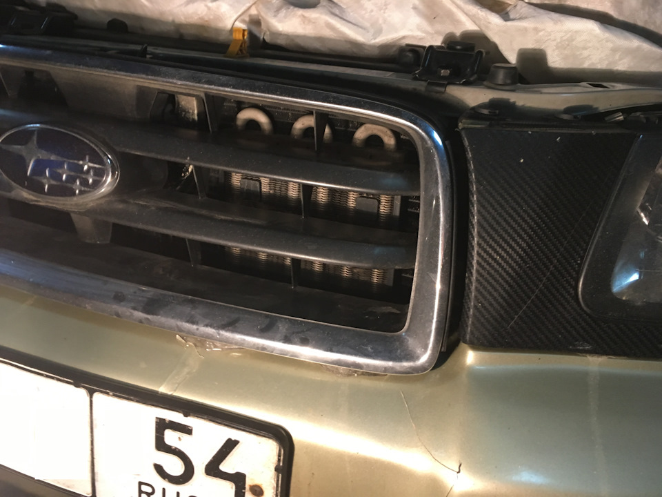 Переделка колхозного крепления решетки и фар — Subaru Forester (SG), 2 ...