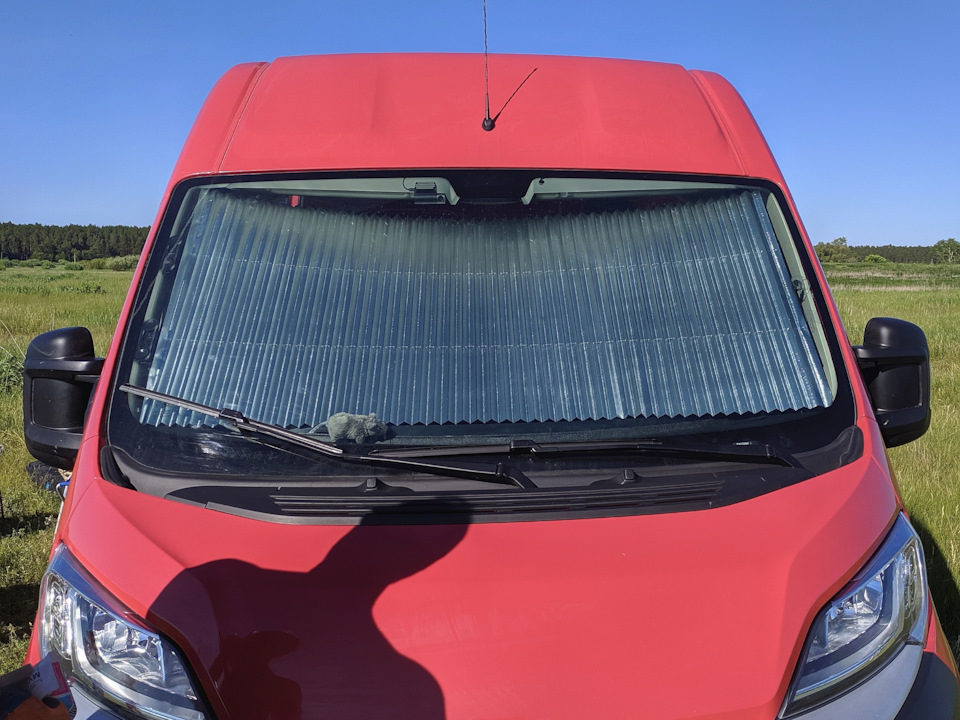 Солнцезащитные жалюзи на лобовое стекло. Бюджетный вариант. — FIAT ...