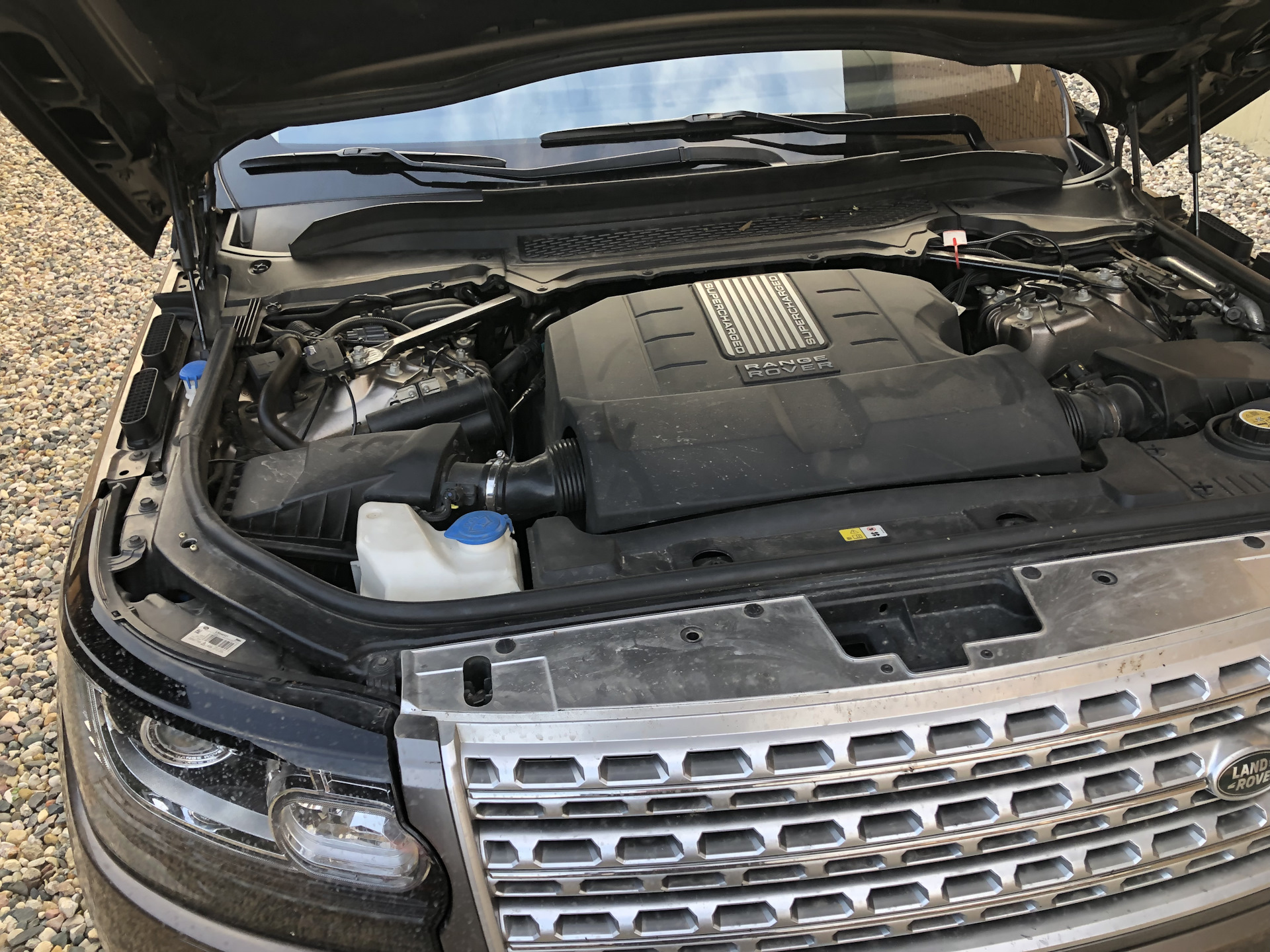 Накладки на фары — Land Rover Range Rover (4G), 3 л, 2014 года ...