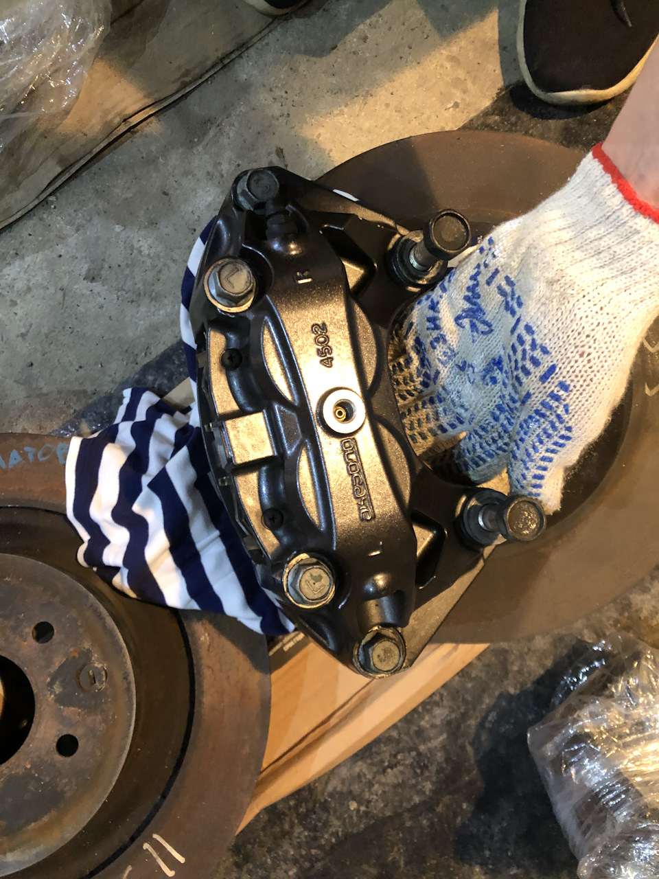 Akebono. Подготовка. Закупил все необходимое. — Infiniti G37, 3,7 л ...