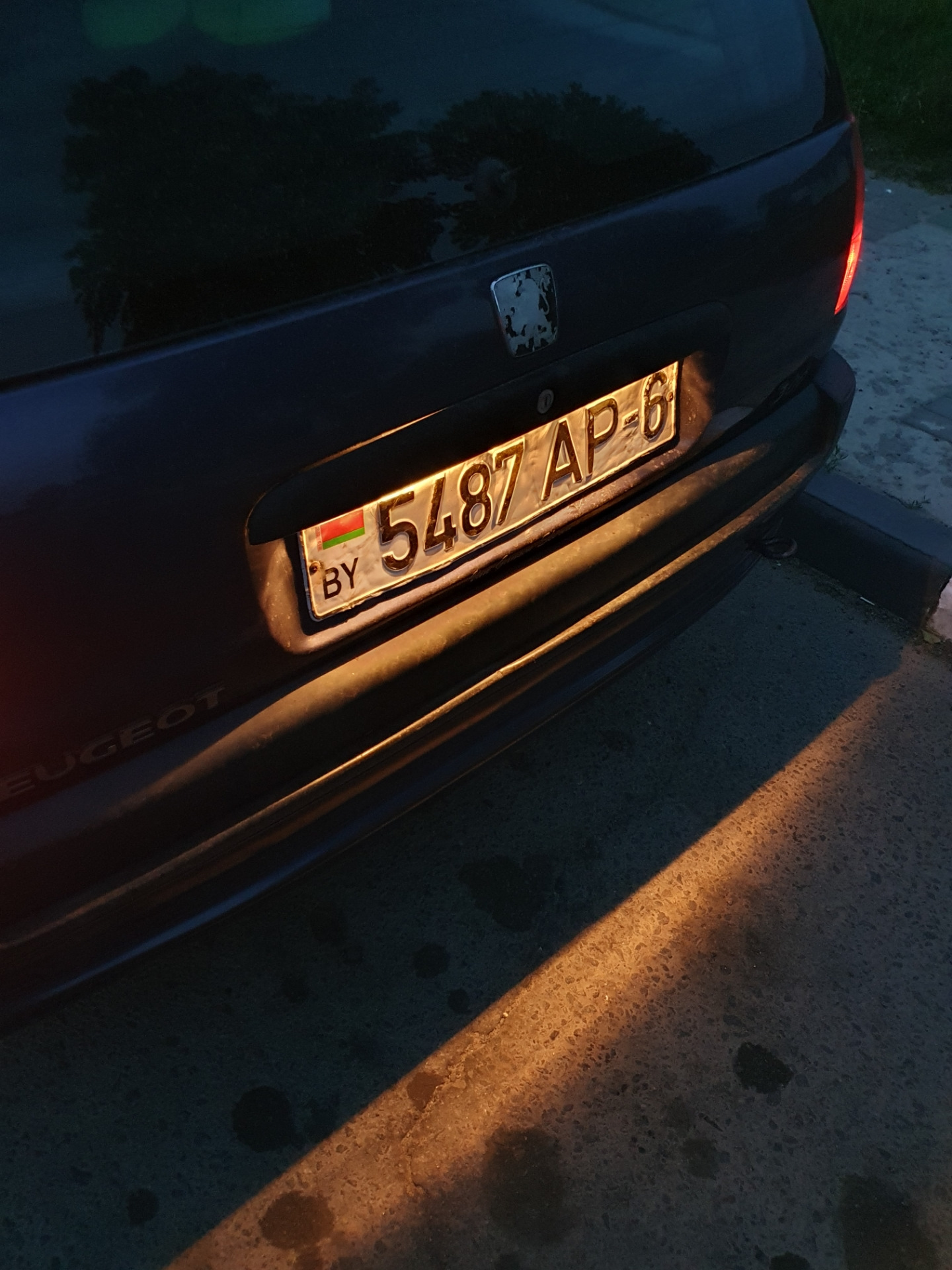 Подсветка номера — Peugeot 306, 1,4 л, 1998 года | аксессуары | DRIVE2