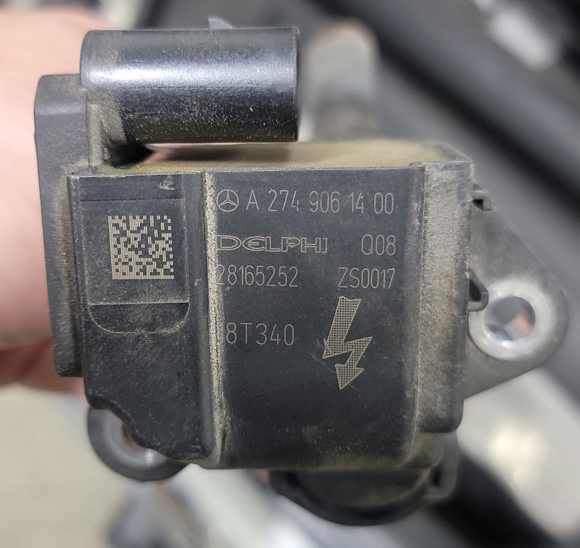 Чек, замена свечей 95750 — Mercedes-Benz GLC-Class (X253), 2 л, 2019 ...