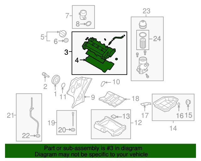 224103C150 Cover assy-rocker, lh KIA HYUNDAI | Запчасти на DRIVE2