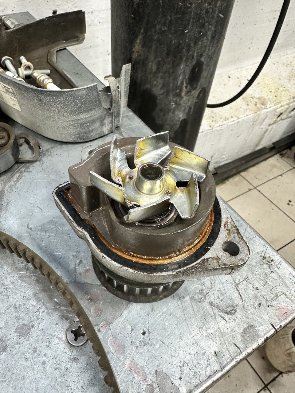 Обрыв зубье ремня распред валов — Skoda Fabia Mk2, 1,4 л, 2008 года ...