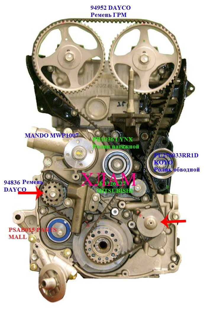 MWP1007 Водяная помпа MANDO | Запчасти на DRIVE2