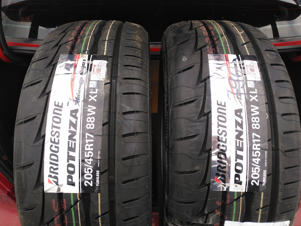 Bridgestone Potenza RE003 Adrenalin — Chevrolet Lacetti Sedan, 1,4 л, 2007 года | шины | DRIVE2