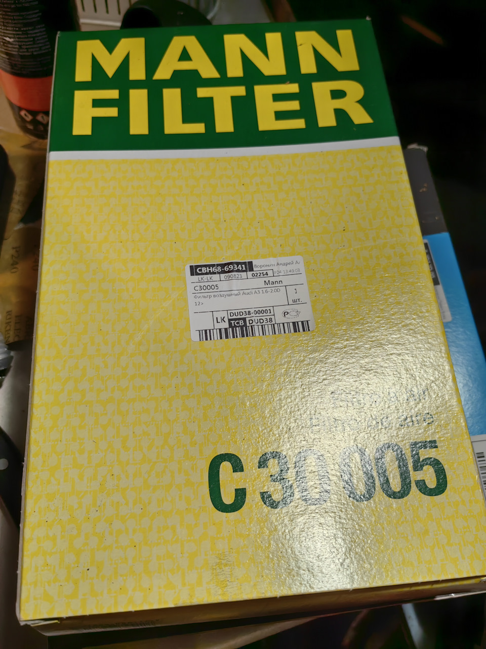 C30005 Воздушный фильтр MANN FILTER | Запчасти на DRIVE2