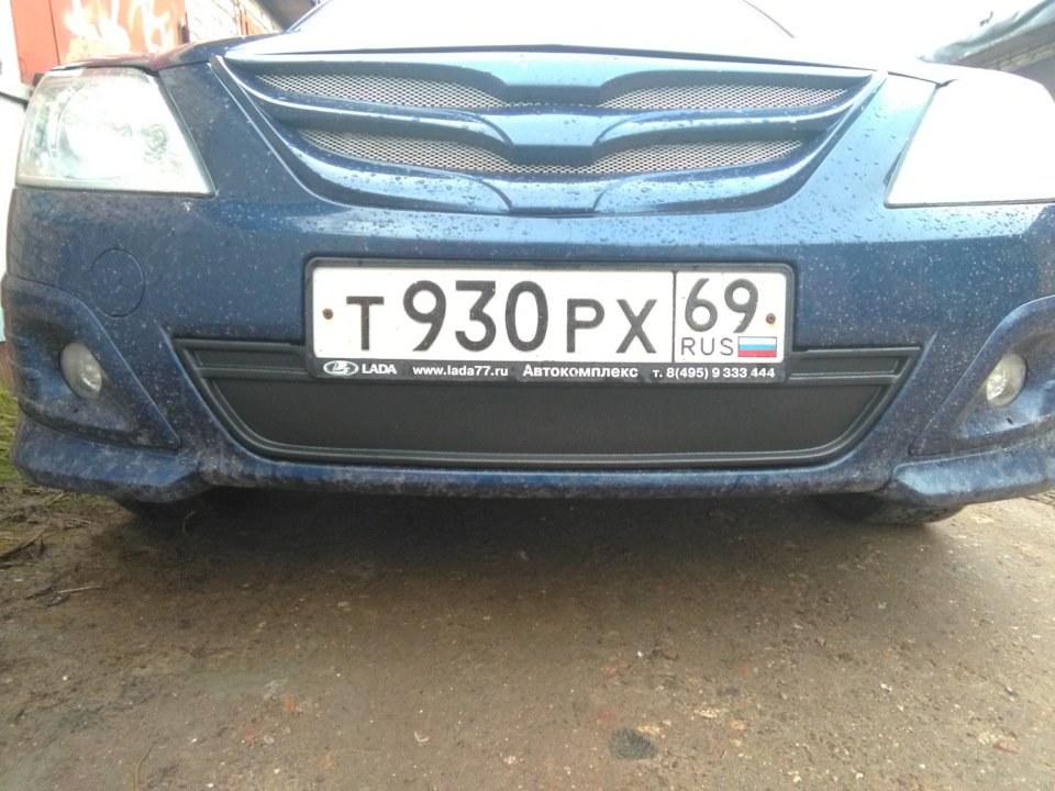 Зимняя заглушка радиатора + смена колёс — Lada Ларгус, 1,6 л, 2016 года ...