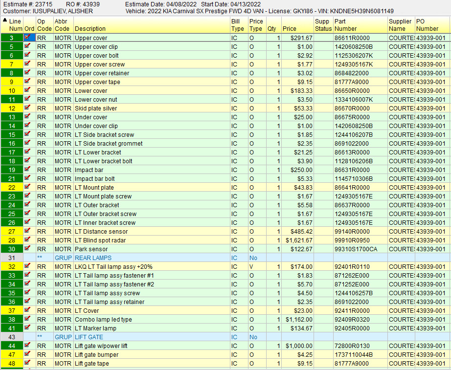 1249305167E ВИНТ-САМОРЕЗ D=12ММ KIA HYUNDAI | Запчасти на DRIVE2
