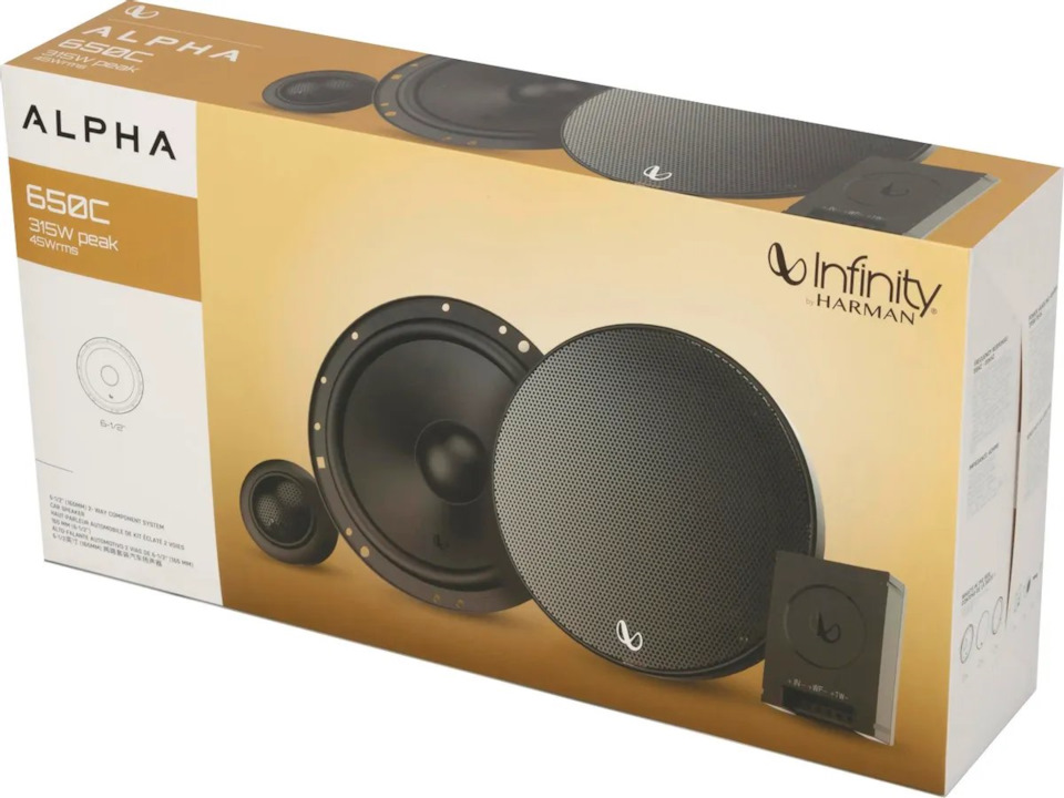 Замена звука фронта на компоненты INFINITY Alpha 650C — Peugeot 408 (1G), 1,6 л, 2014 года ...