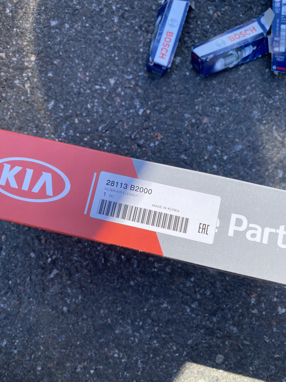 Замена фильтра воздушного и свечей — KIA Soul (2G), 1,6 л, 2014 года ...