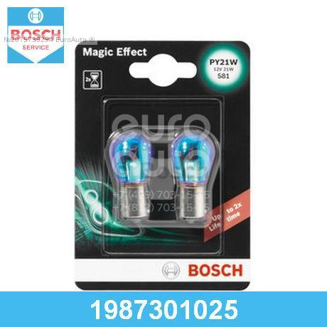 1987301025 ЛАМПА 12V 21W PY21W MAGIC EFFECT (БЛИСТЕР 2 ШТ) BOSCH | Запчасти на DRIVE2