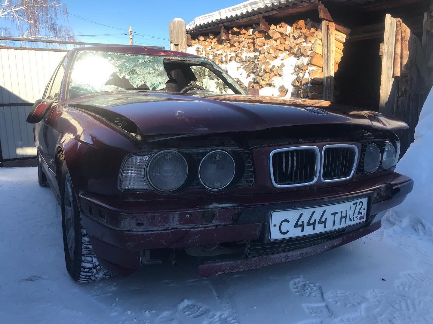 2 года владения и вот опять — BMW 5 series (E34), 2,5 л, 1992 года | ДТП | DRIVE2