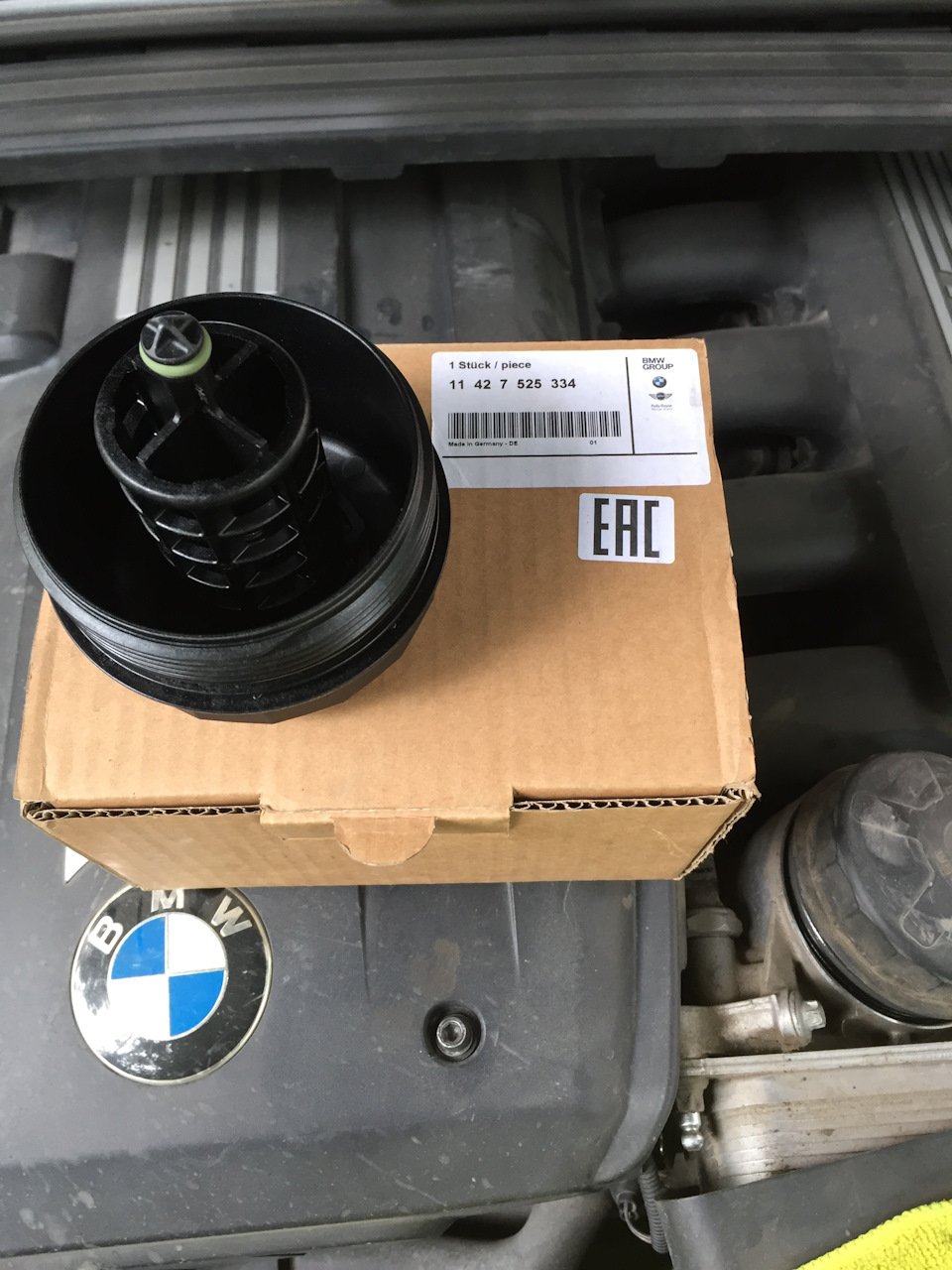 11427525334 Крышка масляного фильтра BMW | Запчасти на DRIVE2