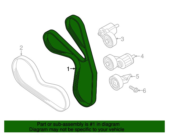 07K145933F Поликлиновой ремень VAG | Запчасти на DRIVE2