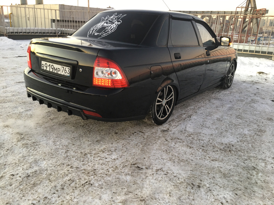 Диффузор заднего бампера — Lada Приора седан, 1,6 л, 2007 года ...