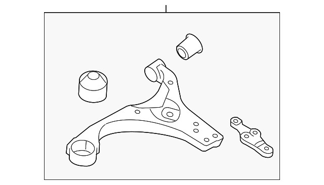 545002H000 Рычаг передней нижней левой подвески KIA HYUNDAI | Запчасти ...
