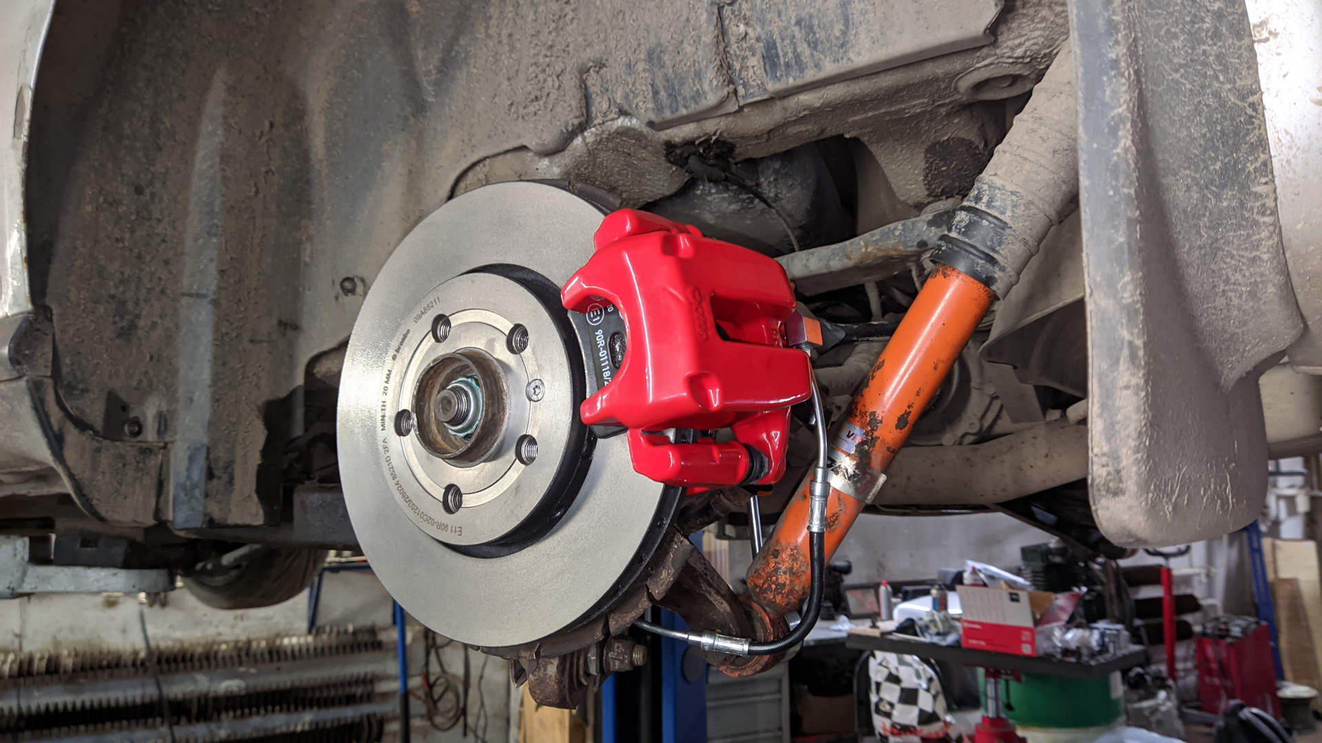 Задние 256 тормоза от S3 8L. — Audi A3 (8L), 1,8 л, 2001 года | тюнинг ...