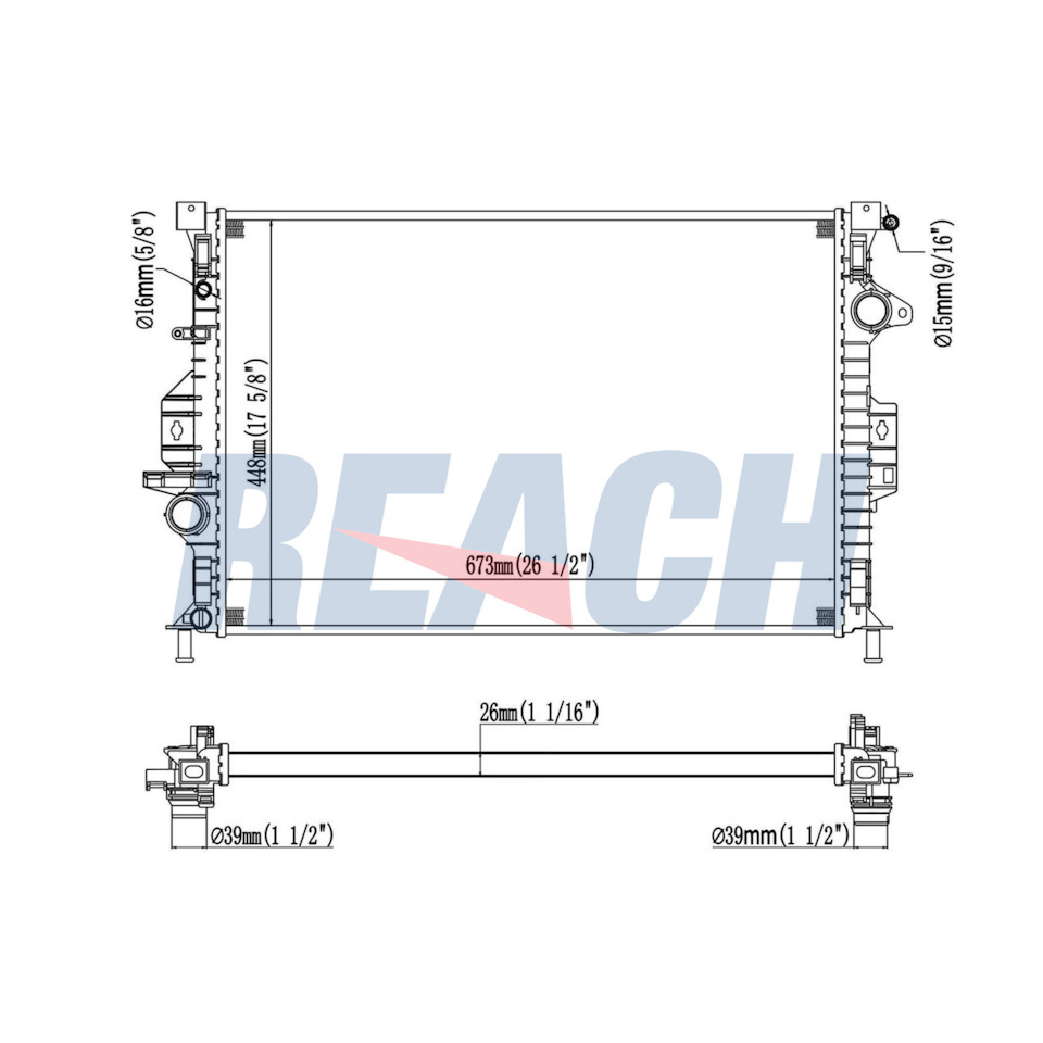 14113180126 Радиатор охлаждения Reach Cooling | Запчасти на DRIVE2