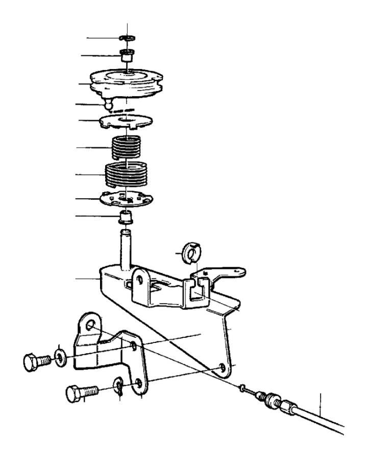 1269335 Bracket. Control Pulley with Fittings. Throttle Control. Volvo ...