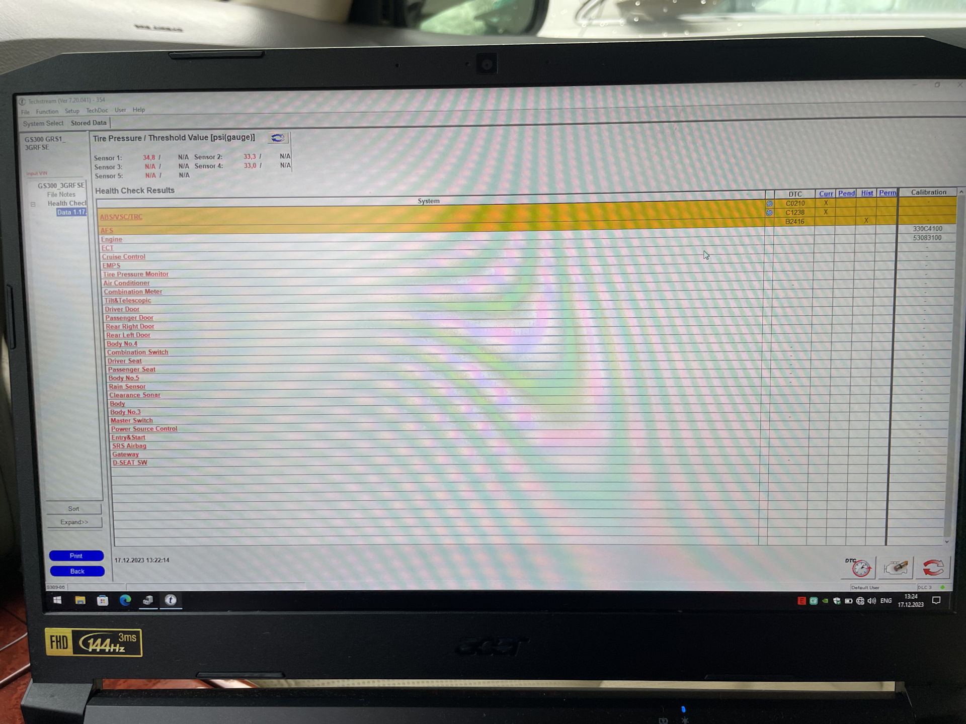 Ошибки C0210, C1238, B2416 — нужна помощь! — Lexus GS (S190), 3 л, 2007 ...